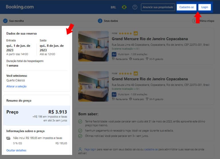 Como reservar um hotel pela internet - Viajei Bonito